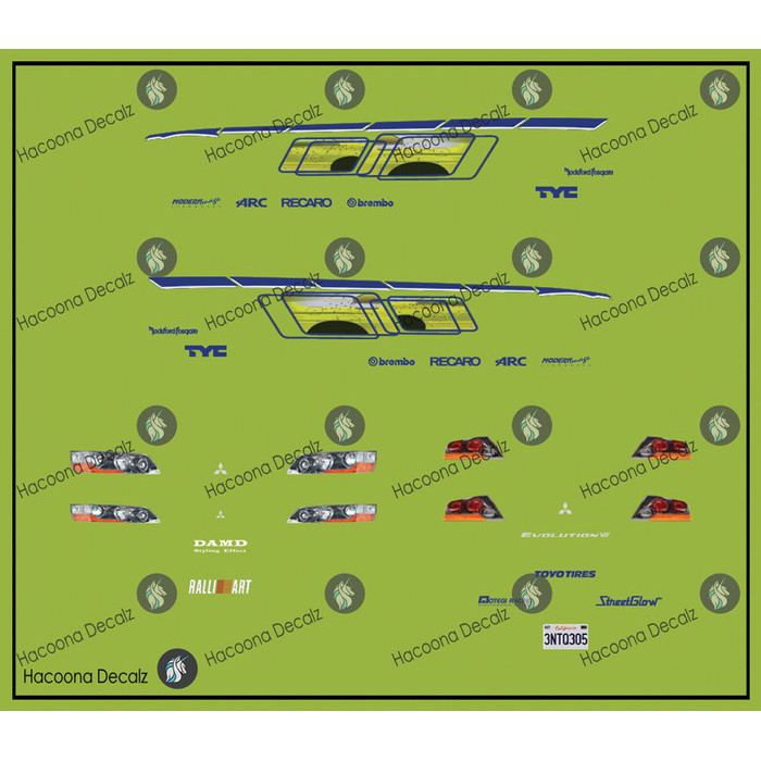 Jual Brian Lancer Evo Fast Furious Water Decal | Shopee Indonesia