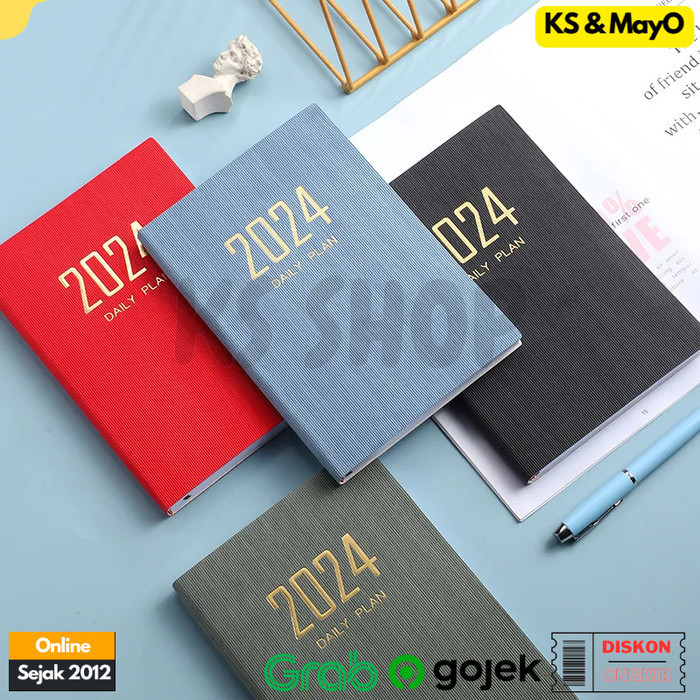 Jual Buku Diari Catatan Harian 2024 Notebook Planner 365 Days 64 Sheet ...