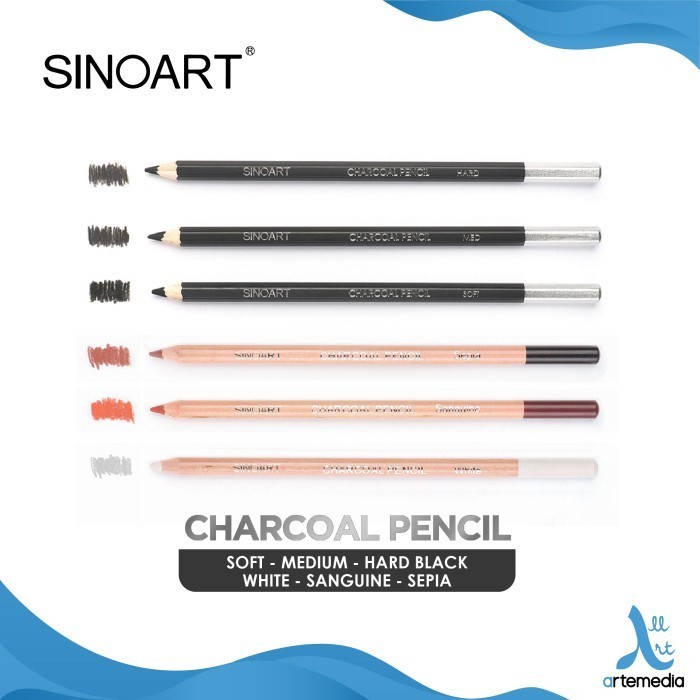 Jual Charcoal Pencil Sinoart Pensil Arang | Shopee Indonesia