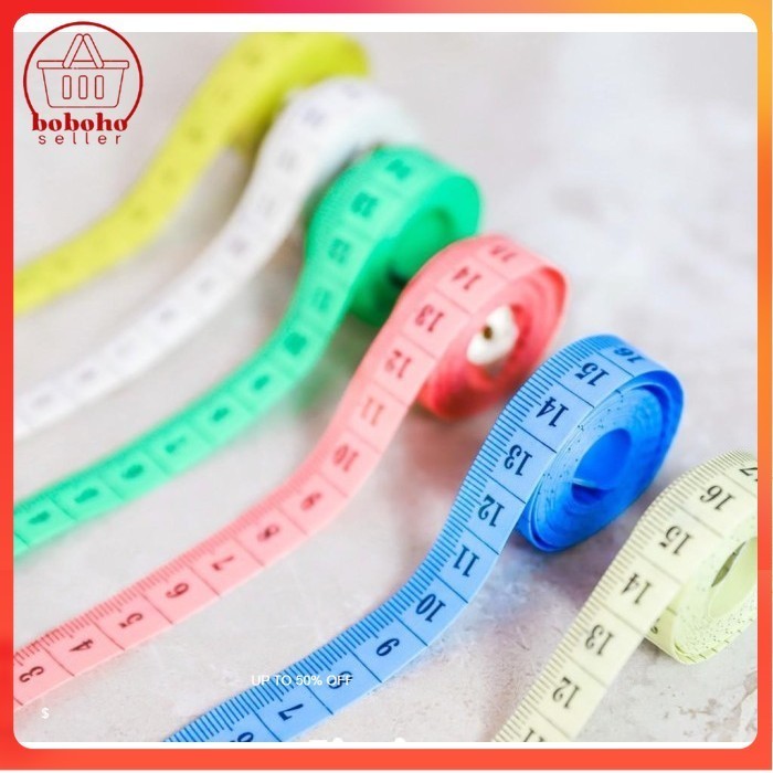Jual Meteran Jahit Kain Baju Alat Ukur Panjang 150cm 1.5M tali Ngukur ...