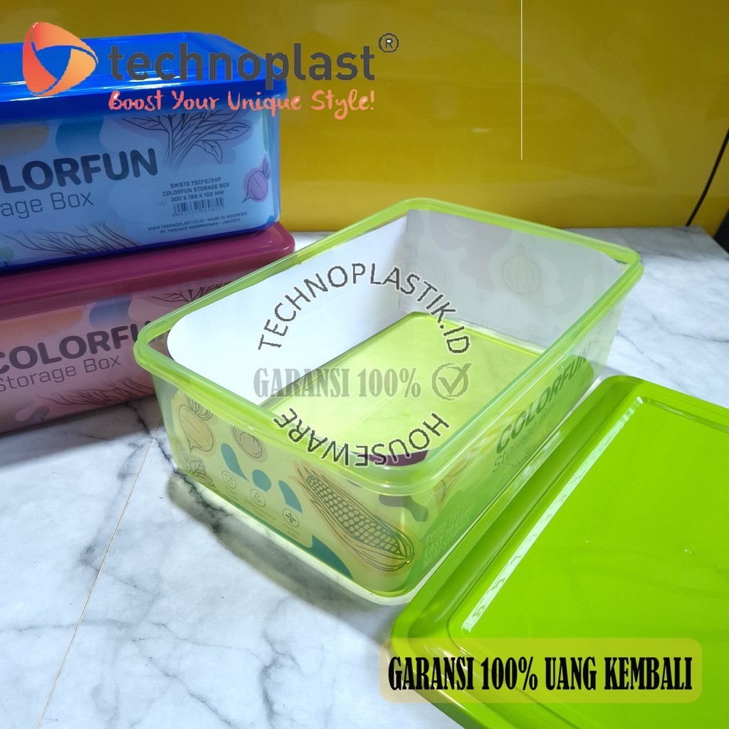 Jual TECHNOPLAST [Pp05] Colorfun Storage Box Container Tempat Kue ...