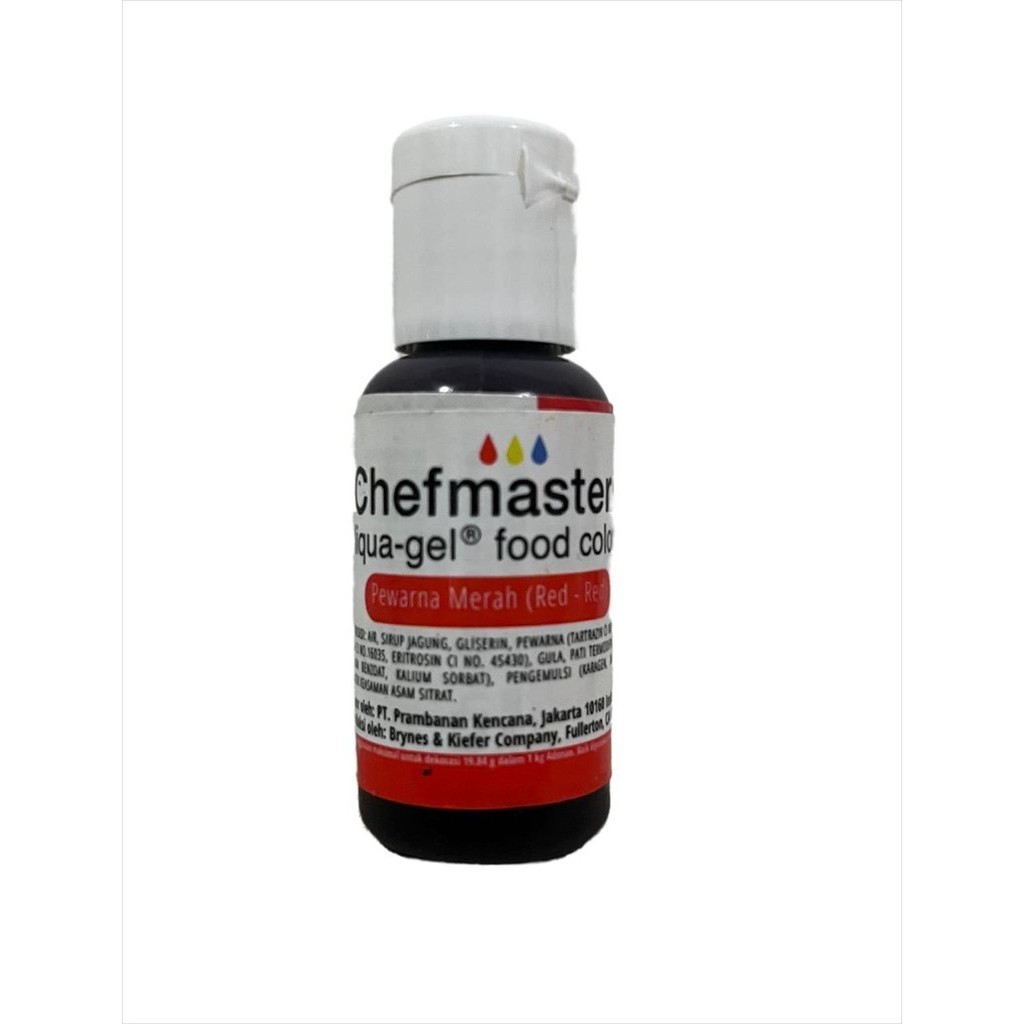Jual CHEFMASTER LIQUA GEL FOOD COLOR / PEWARNA MAKANAN CHEFMASTER 20GR ...
