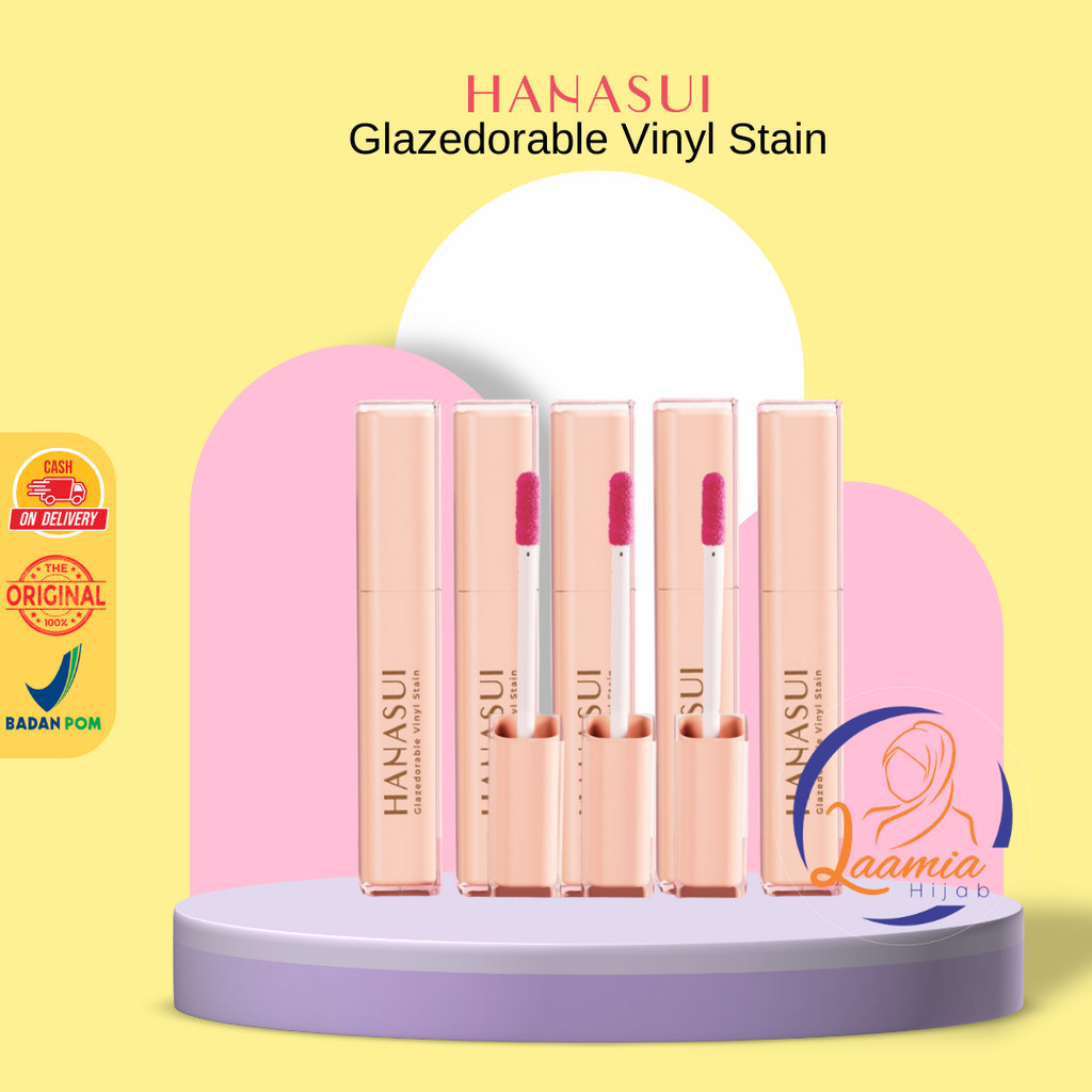 Jual Hanasui Glazedorable Vinyl Stain - Lip Gloss / Lip Glaze / Vinyl ...