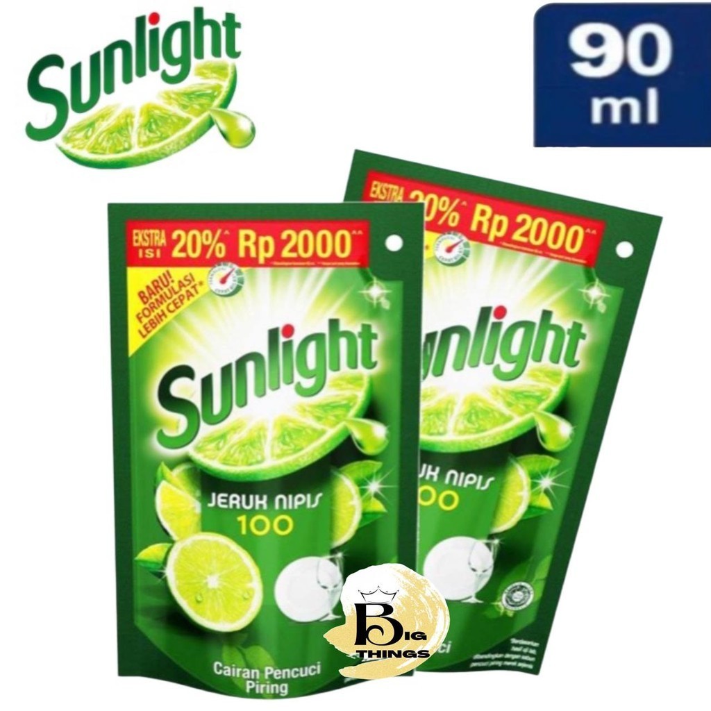 Jual Sunlight Lemon Extra Clean Jeruk Nipis Sabun Cairan Pembersih ...