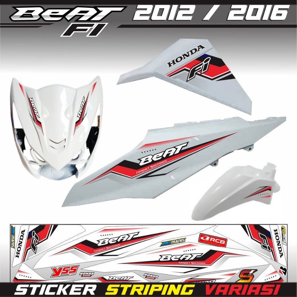 Jual MOTIF SIMPLE STRIPING MOTOR BEAT FI / VARIASI STICKER HONDA BEAT ...