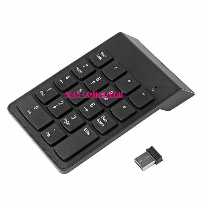 Jual Keyboard numerik wireless numpad mini 2,4GHz 18 key | Shopee Indonesia