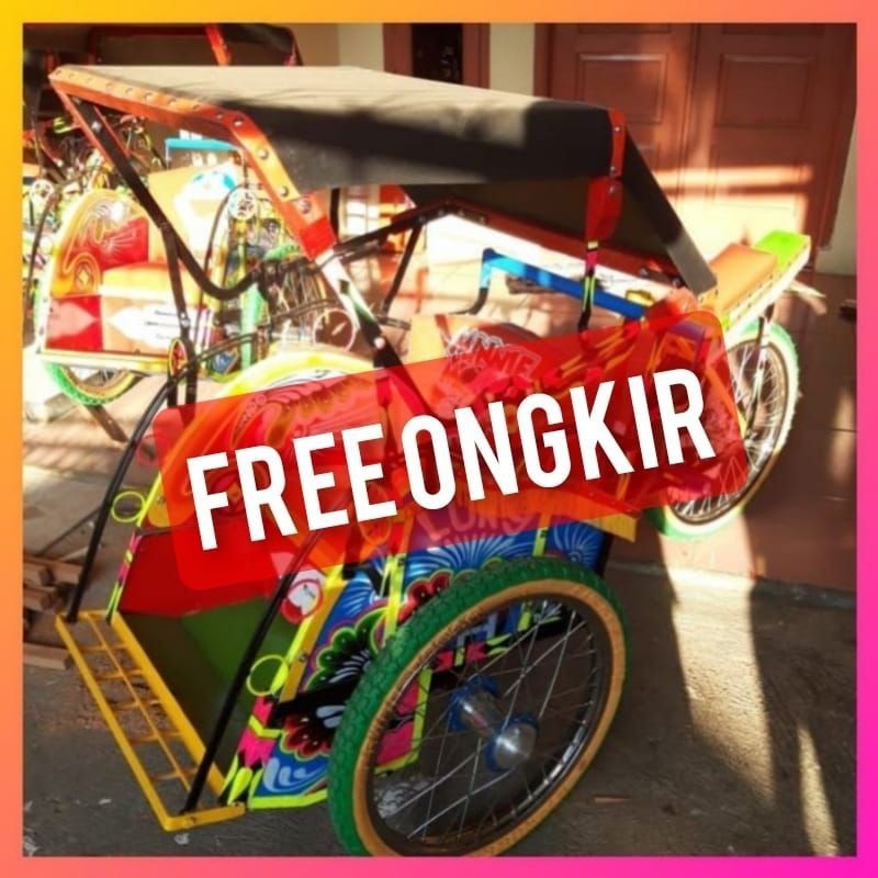 Jual BECAK mini GOWES BECA anak tradisional | Shopee Indonesia