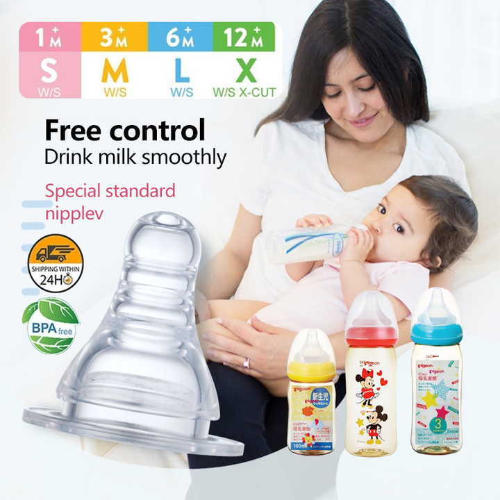 Jual Baby Puting Susu Soft Teat for Avent Natural Neck Bayi Botol Silicon Nipple Anti Colic ...