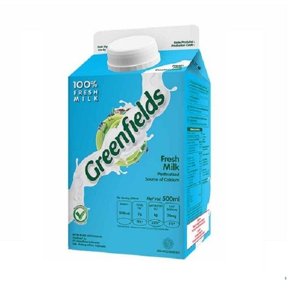 Jual GREENFIELDS FRESH MILK 500ML | Shopee Indonesia