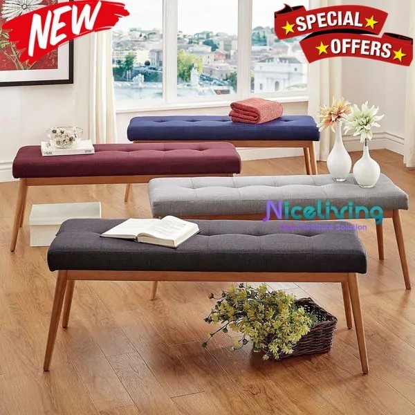 Jual Bench bangku sofa jok busa kayu jati kursi bangku stool meja makan ...