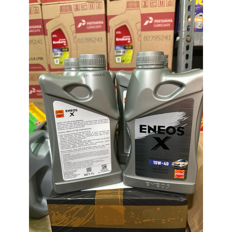 Jual Oli Mobil Eneos Molybdenum SAE 10W-40 SN 4 liter | Shopee Indonesia