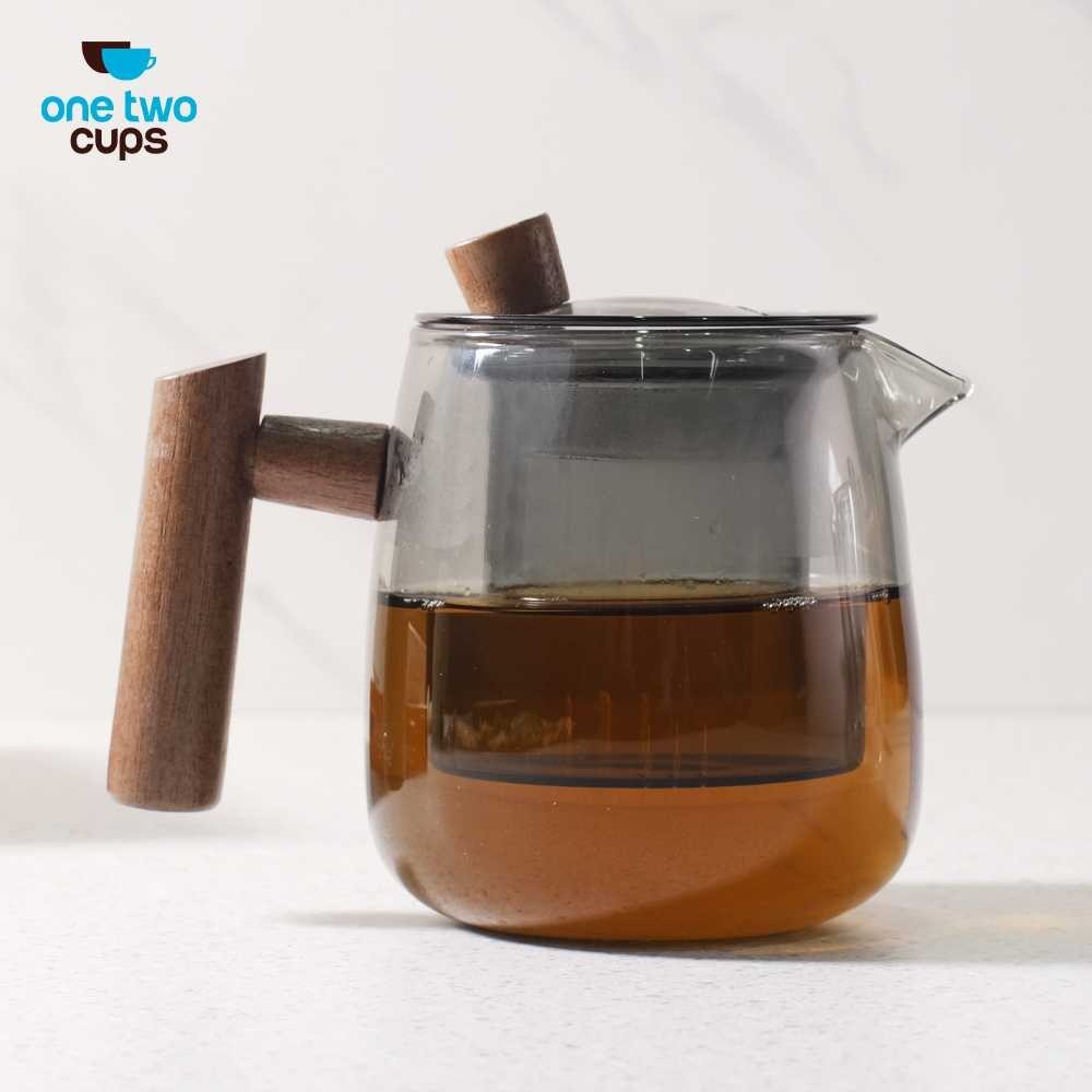 Jual One Two Cups Teko Teh Kaca dengan Filter Saringan Glass Teapot ...