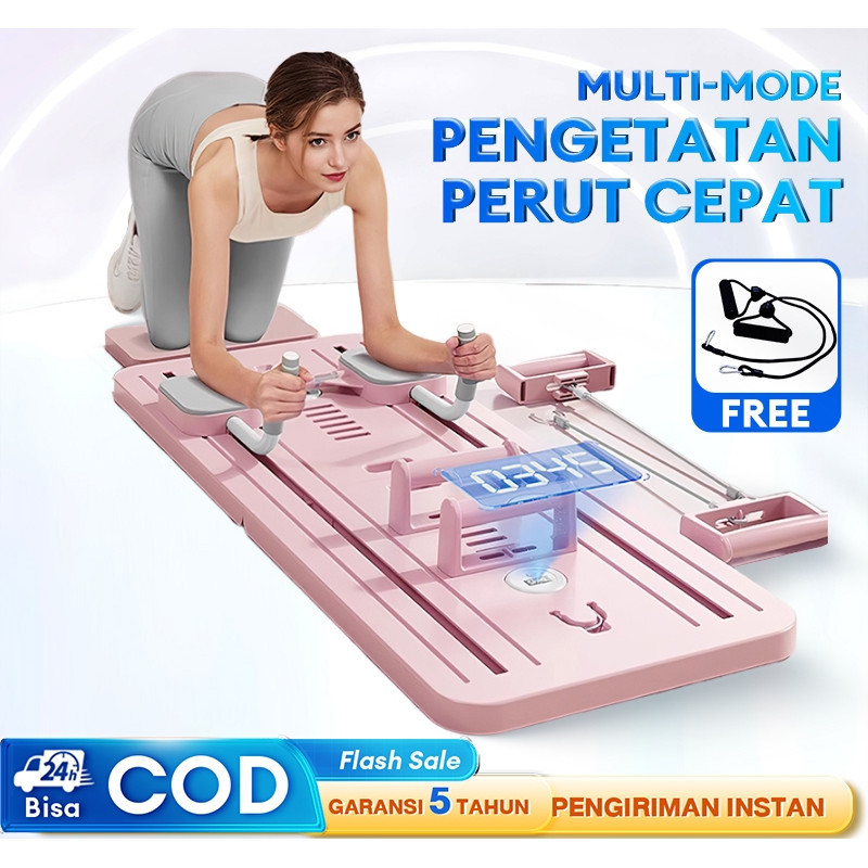 Jual Papan Perut Latihan Perut Aerobik 5 Ln 1 Push Up Alat AB Wheel ...