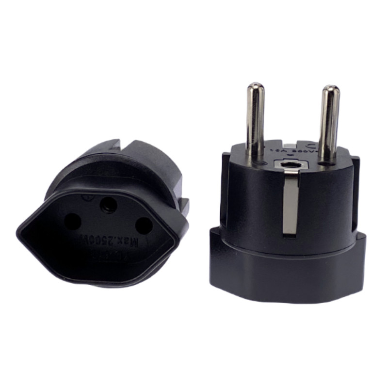 Jual Swiss To Europe Plug Adapter 13A 250V Type J to Type E/F European ...