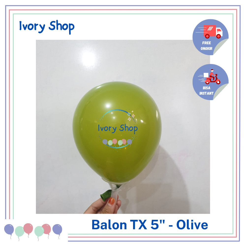 Jual Balon Latex Retro 5 inch TX Satuan Balloon Vintage Tongxuan Isi ...