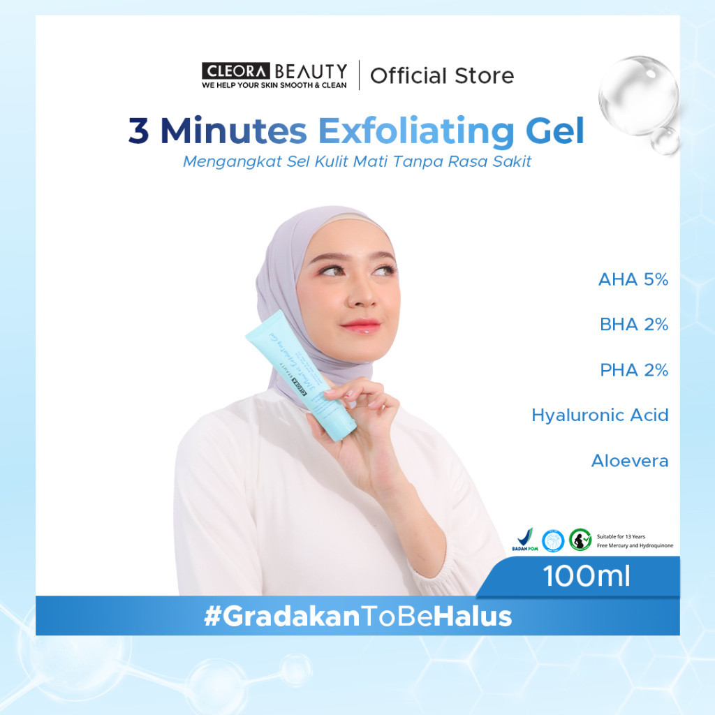 Jual Cleora Exfoliating Gel 50gr With AHA BHA PHA - Exfoliasi Wajah Untuk Wanita Pria With ...