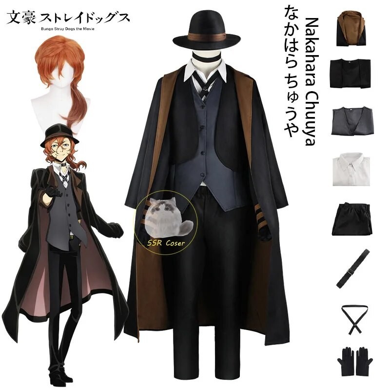 Jual PREORDER Anime Nakahara Chuuya Cosplay Costume Bungou Stray Dogs ...