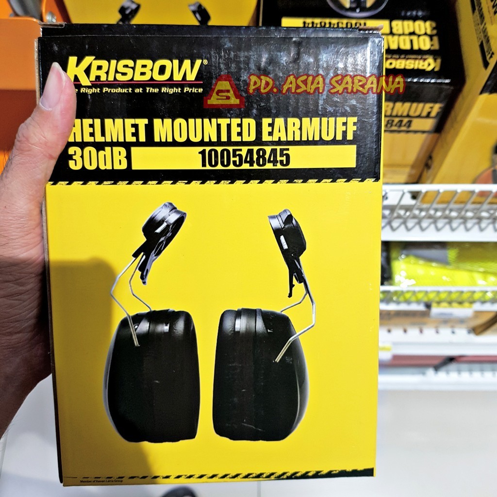 Jual Earmuff Helmet Cap Mounted 30dB Krisbow Pelindung Telinga Safety ...