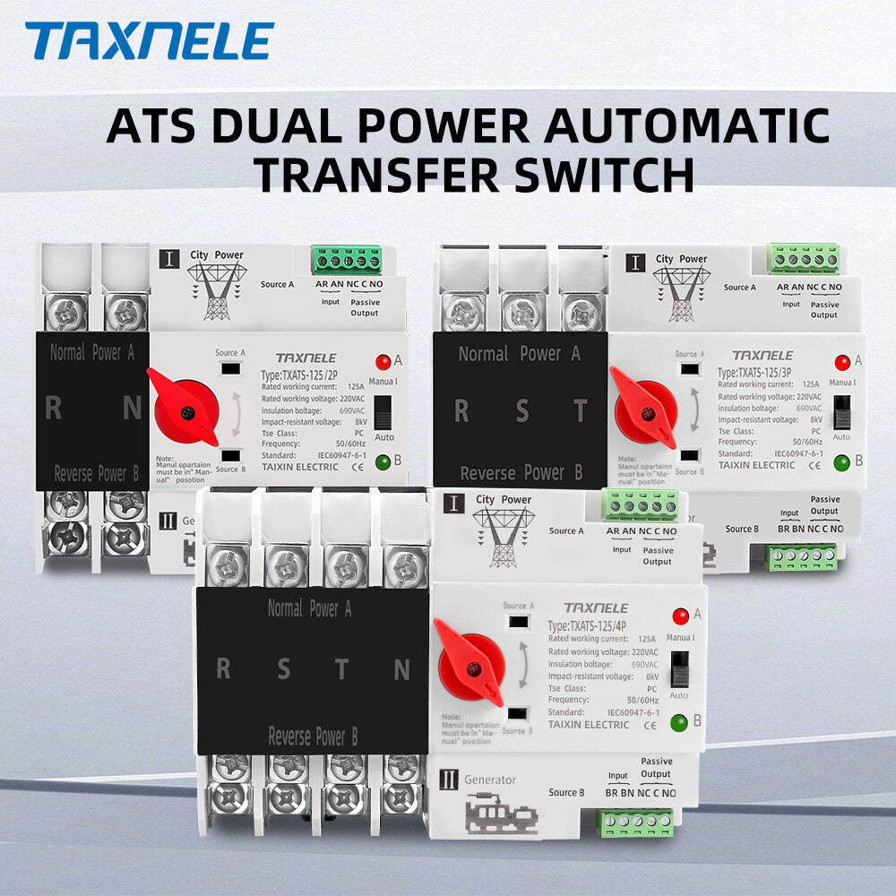 Jual Automatic Transfer Switch 4P 2P 63A 100A 125A 230V MCB Tipe Dual ... Jual Automatic Transfer Switch 4P 2P 63A 100A 125A 230V MCB Tipe Dual ...