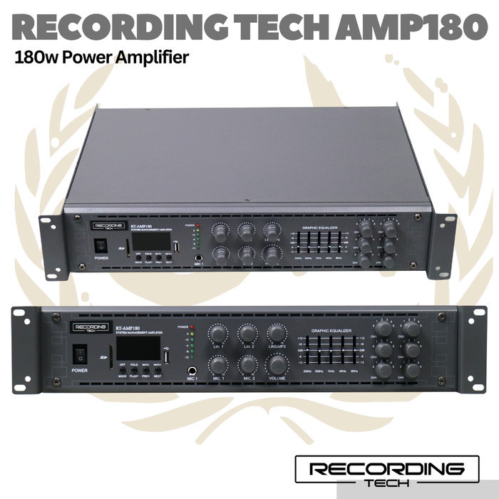 Jual Recording Tech AMP180 180Watt Power Amplifier | Shopee Indonesia