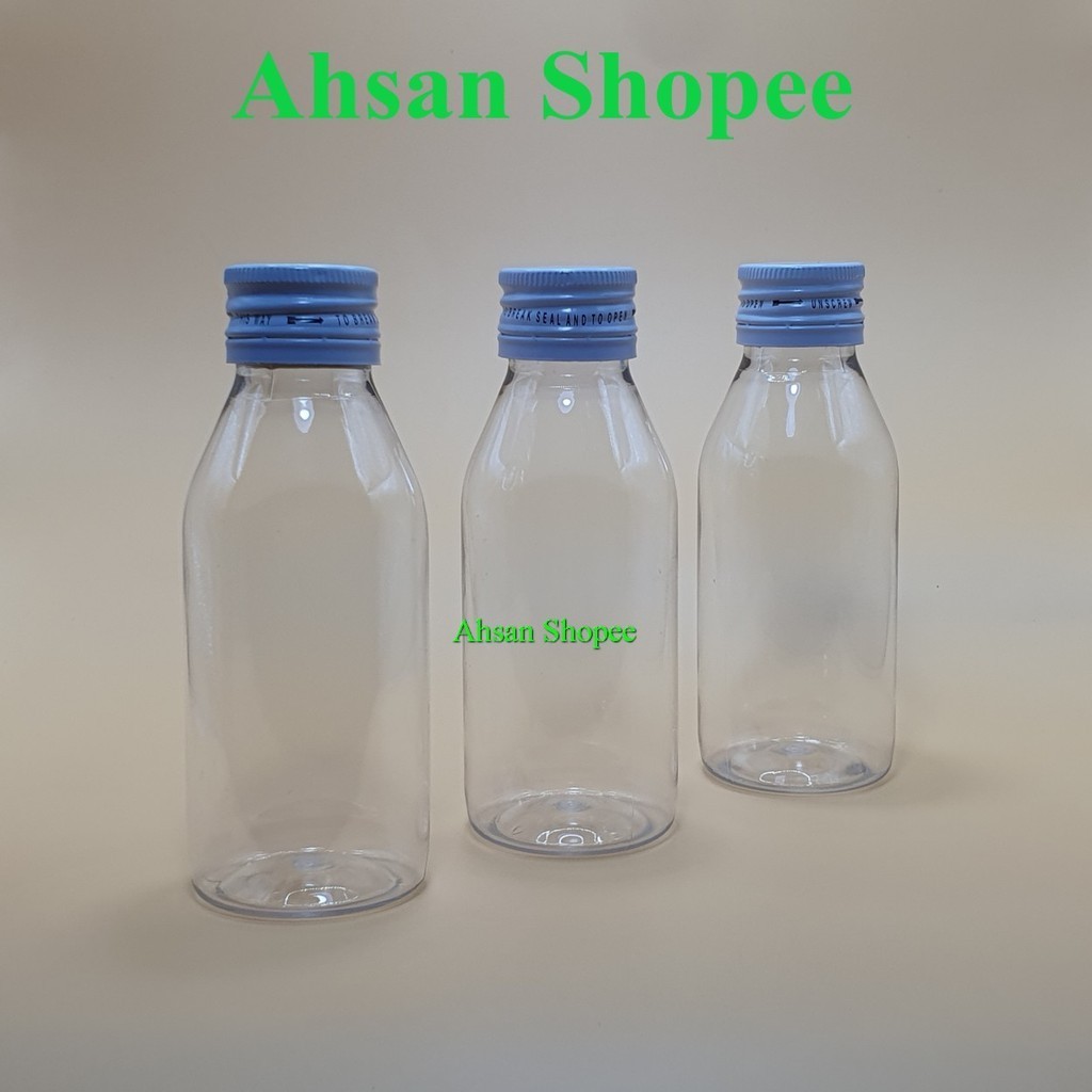 Jual Botol Sirup Obat 100 Ml Natural Pet Tutup Alu Ulir / Plastik / Botol Tutup Alumunium ...