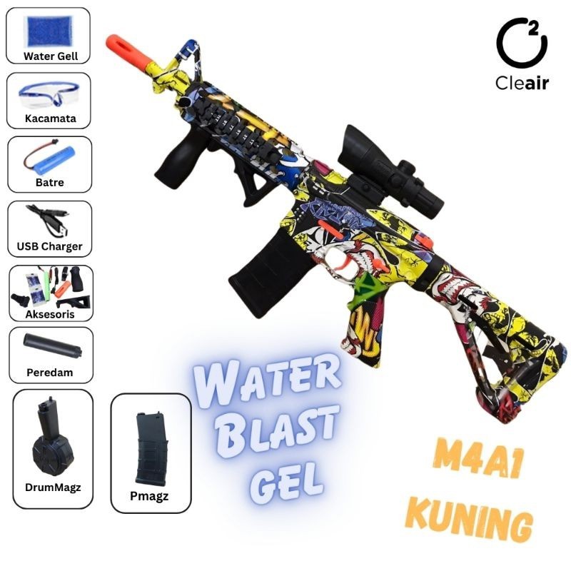 Jual Mainan Water Gel Blaster Automatic Electric eM4Asatu WGB | Shopee Indonesia