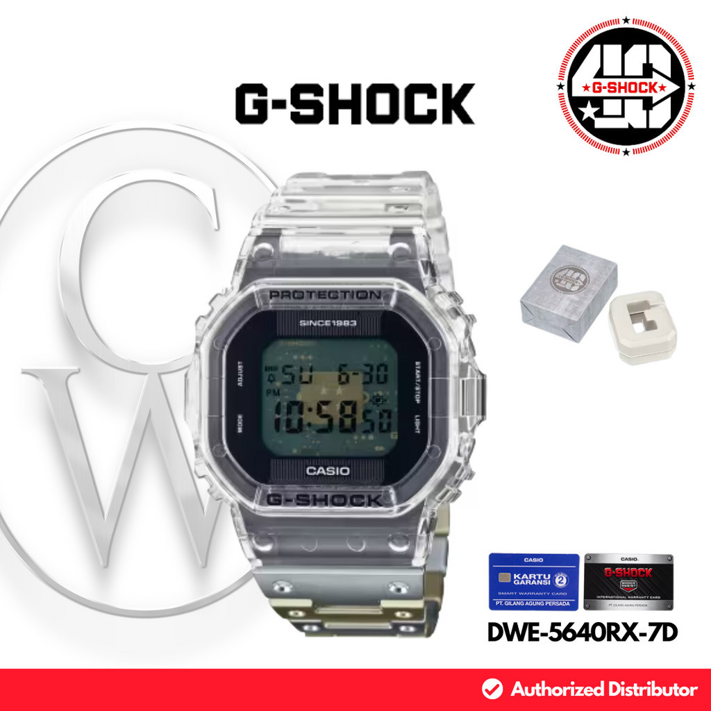 Jual Jam Tangan Pria G-Shock DWE-5640RX-7D / GSHOCK DWE 5640RX 7D Digital 40th Anniv Clear Remix ...