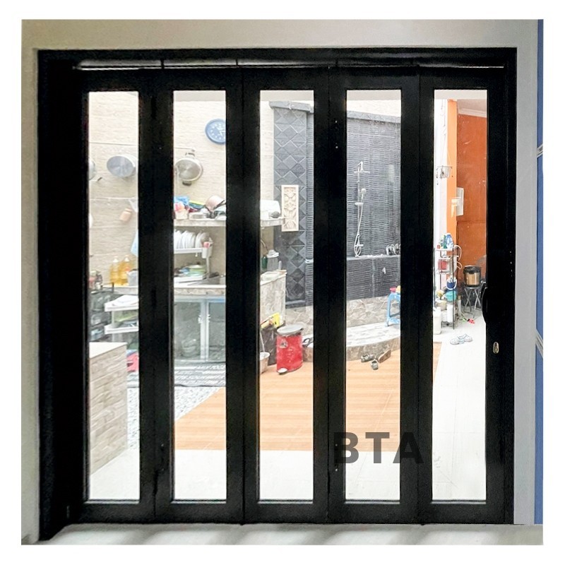 Jual promo Pintu Jendela Lipat Kaca Aluminium Daun 5 Sliding Pintu ...