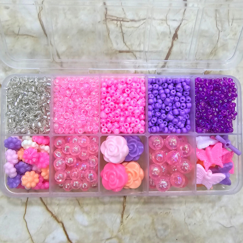 Jual Manik Manik Pasir 1 Box - Manik2 Mote Payet Pasir Paket DIY (BONUS ...