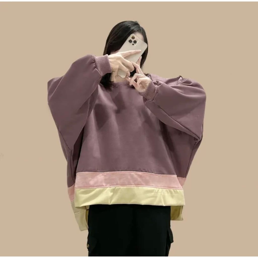Jual Sweater Wanita Oversize Lucu Baju Lengan Panjang Cewek Outfit ...