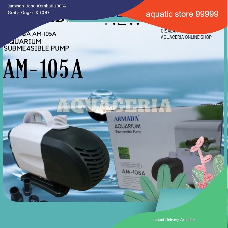 Jual Pompa Air aquarium kolam ARMADA AM 105 A Mesin Pompa Celup energy ...