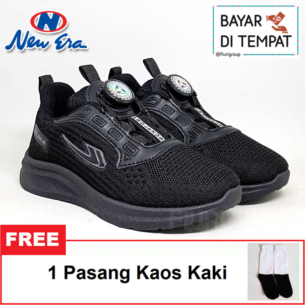 Jual FIURI - NEW ERA ORIGINAL - BOS BOYS 29-37 FULL HITAM - SEPATU ...