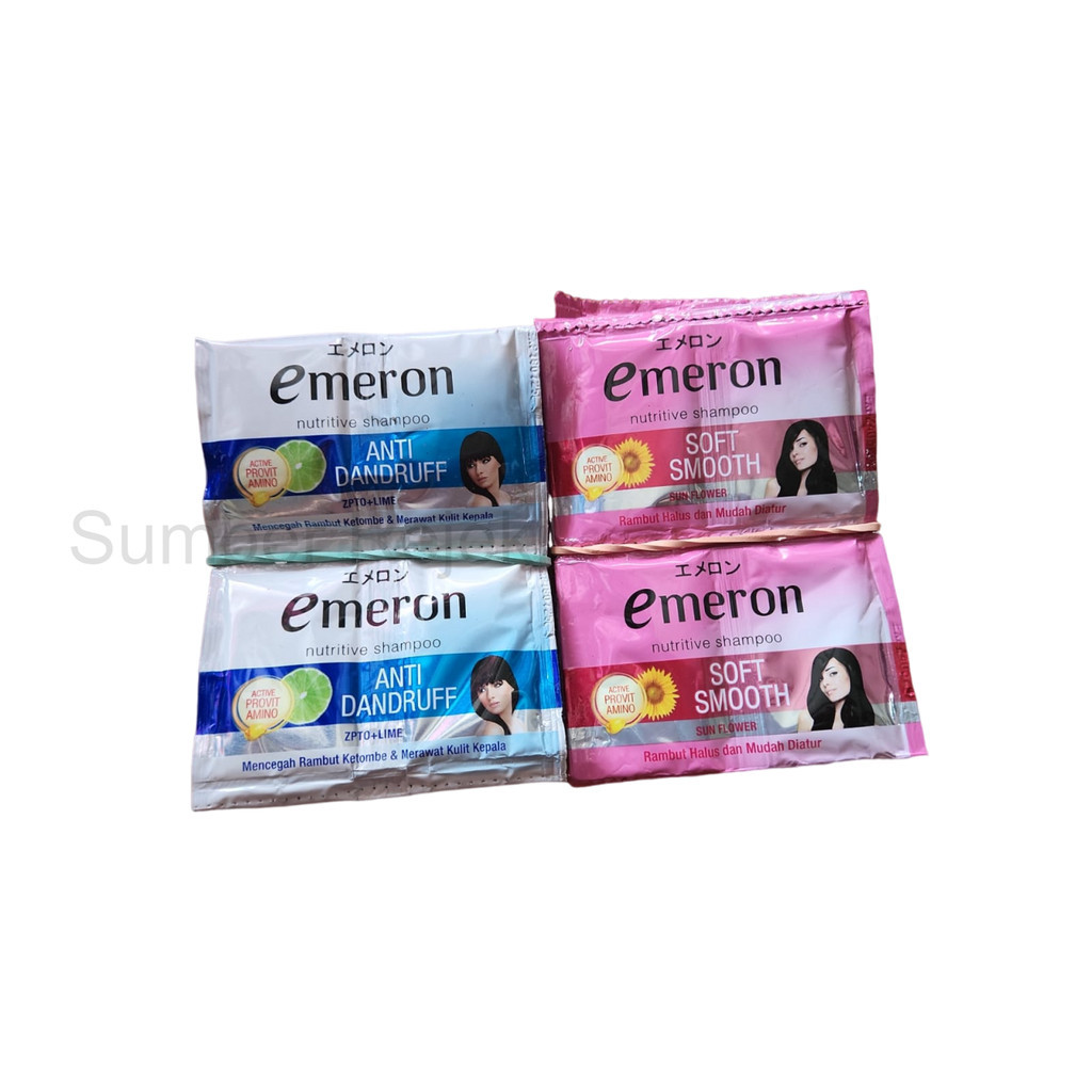 Jual SHAMPOO EMERON SOFT & SMOOTH, ANTI DANDRUFF RENTENG ISI 12PCS ...