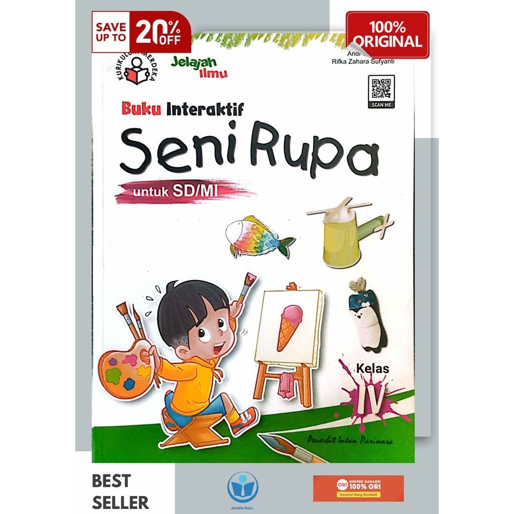 Jual Buku Paket Interaktif Seni Rupa SD Kelas 4 Kurikulum Merdeka Intan pariwara Tahun 2024 ...