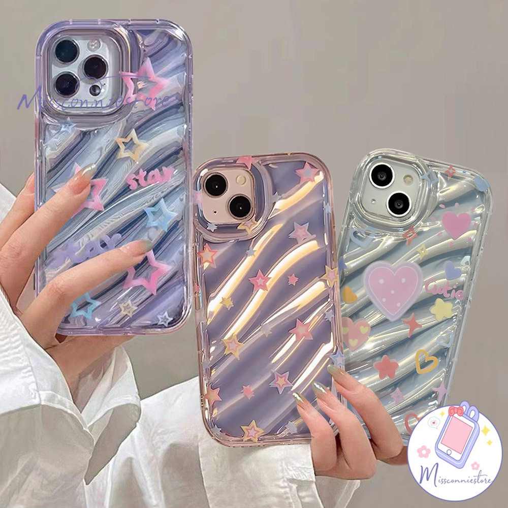 Jual Casing Bintang Hati Cinta Lucu Kompatibel Untuk IPhone 11 13 14 15 ...