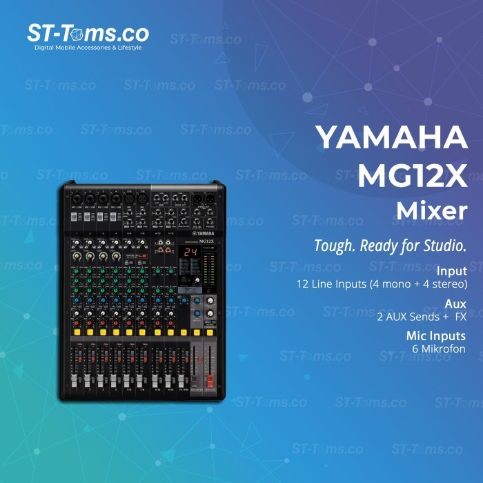 Jual Yamaha MG12X MG 12X MG12 X 12-Channel Mixing Console | Shopee ...