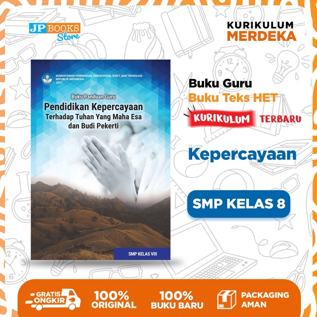 Jual JP Books – (KURIKULUM TERBARU) Buku Guru / Buku Teks Utama HET Kurmer Sekolah Kepercayaan ...