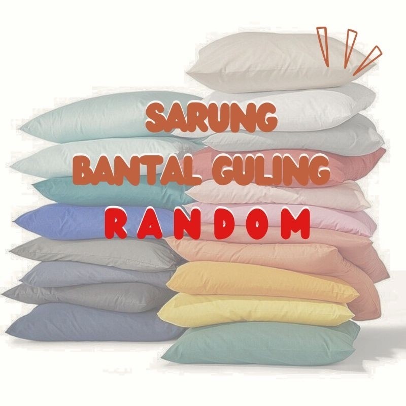 Jual Sarung Bantal Guling Warna Random Ukuran Queen Standar Bahan ...