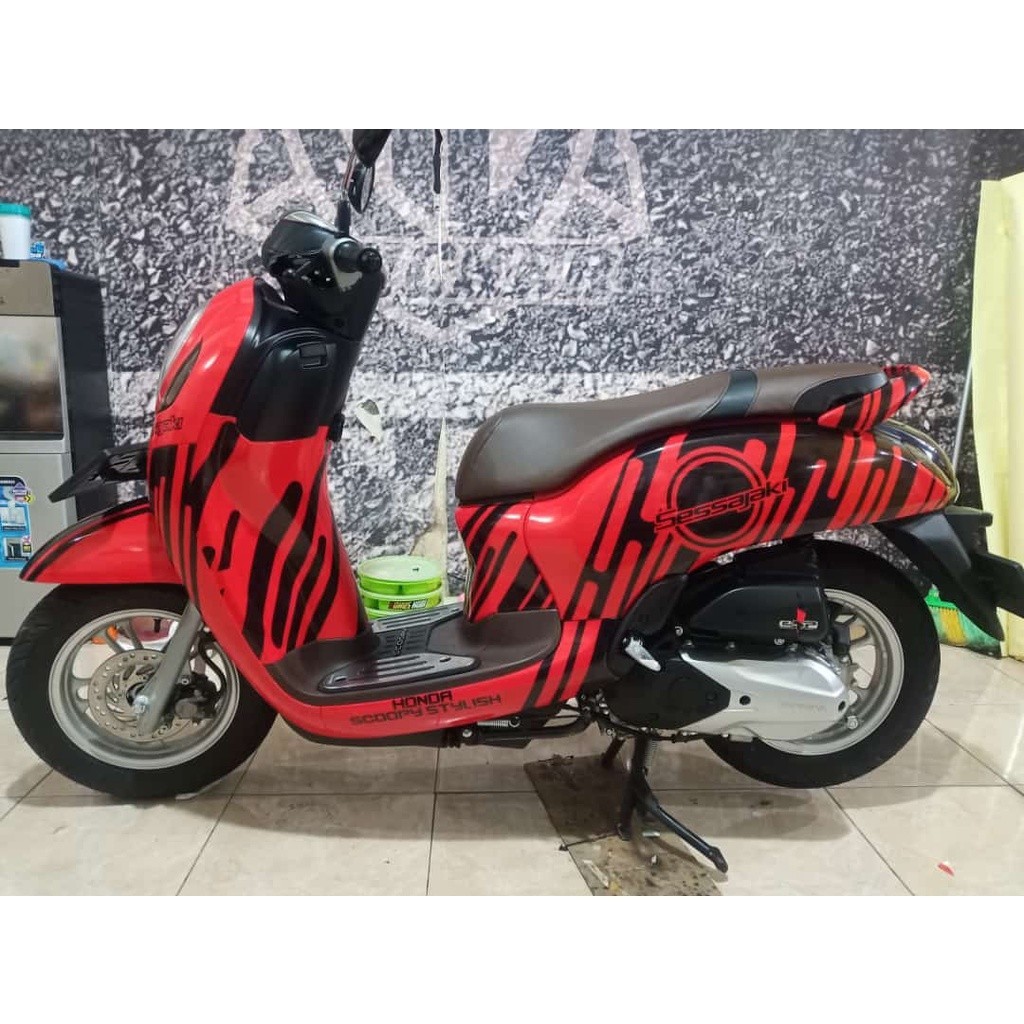 Jual Stiker Scoopy 2021 2020 2022 motor scoopy Scopy Full Body Motif ...
