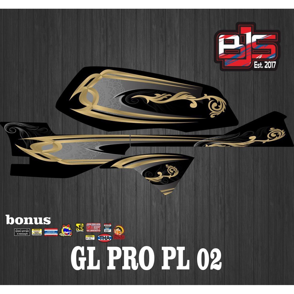 Jual striping gl pro - striping sticker stiker polet lisi GL Pro PL002 ...