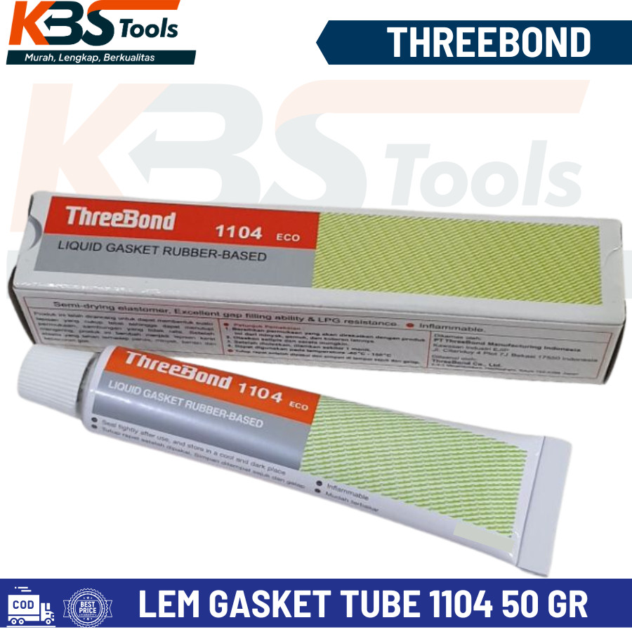 Jual Lem Liquid Gasket Three Bond Tube 1104 Rubber Based Eco 50 Gram ...