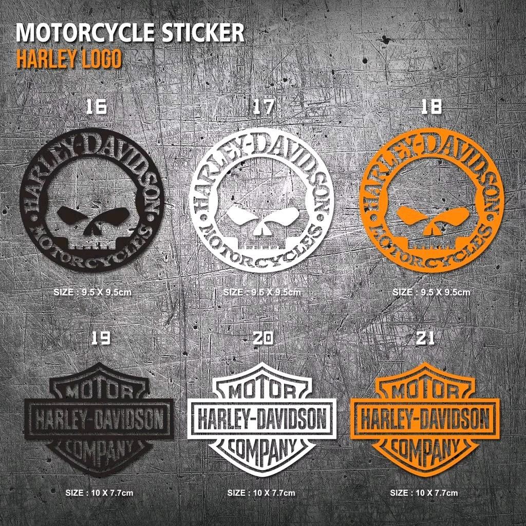 Jual STIKER CUTTING STICKER Motor Helm Mobil Logo Harley Davidson ...