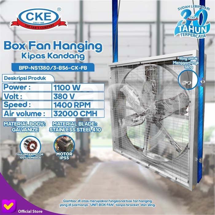 Jual Kipas Blower Fan 50" Inch Gantung / Hanging Box Fan Kipas Exhaust ...