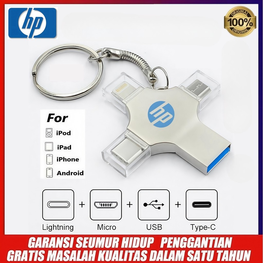 Jual Flashdisk 1TB OTG 4 in 1 USB3.0 Flashdisk Multifungsi untuk ...