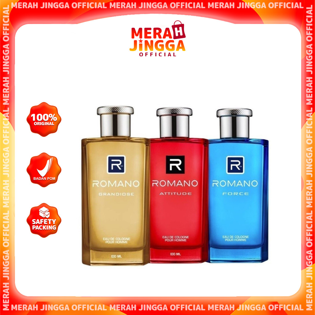 Jual Romano Eau De Cologne 100ml - EDC | Force - Grandiose - Attitude ...