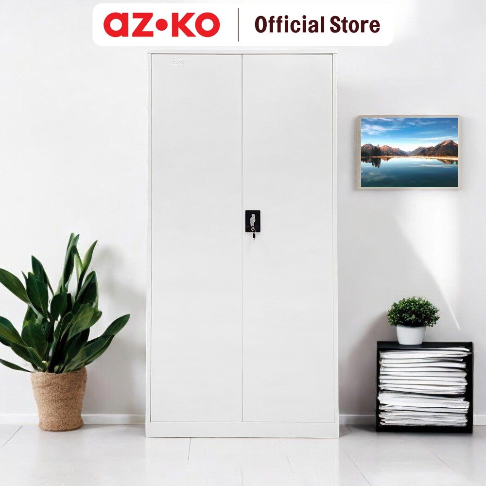 Jual AZKO Masterspace Lemari Arsip Kantor Besi 2 Pintu - Putih File ...