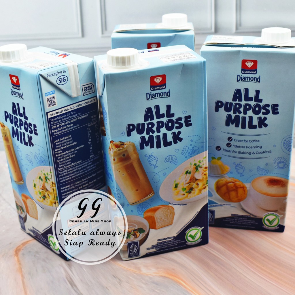 Jual Diamond ALL PROPOSE MILK 1 Liter SUSU 1000 ml | Shopee Indonesia