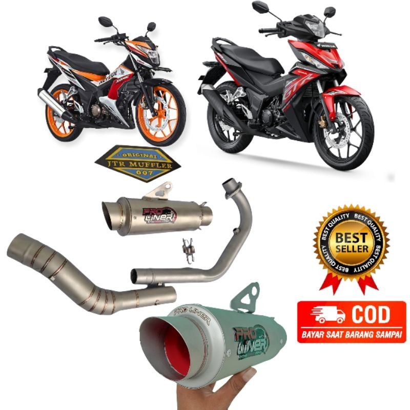 Jual Knalpot racing PROLINER TR 1 Sonic 150 Supra gtr 150 | Shopee ...