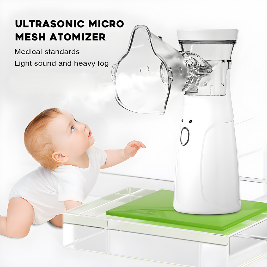 Jual USB Medical Silent Mesh Nebulizer Handheld Asthma Inhaler Atomizer ...