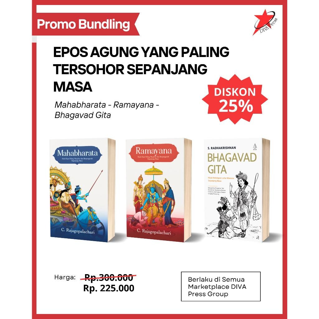 Jual DIVA Press Paket Buku Epos Agung Mahabharata Ramayana Bhagavad ...